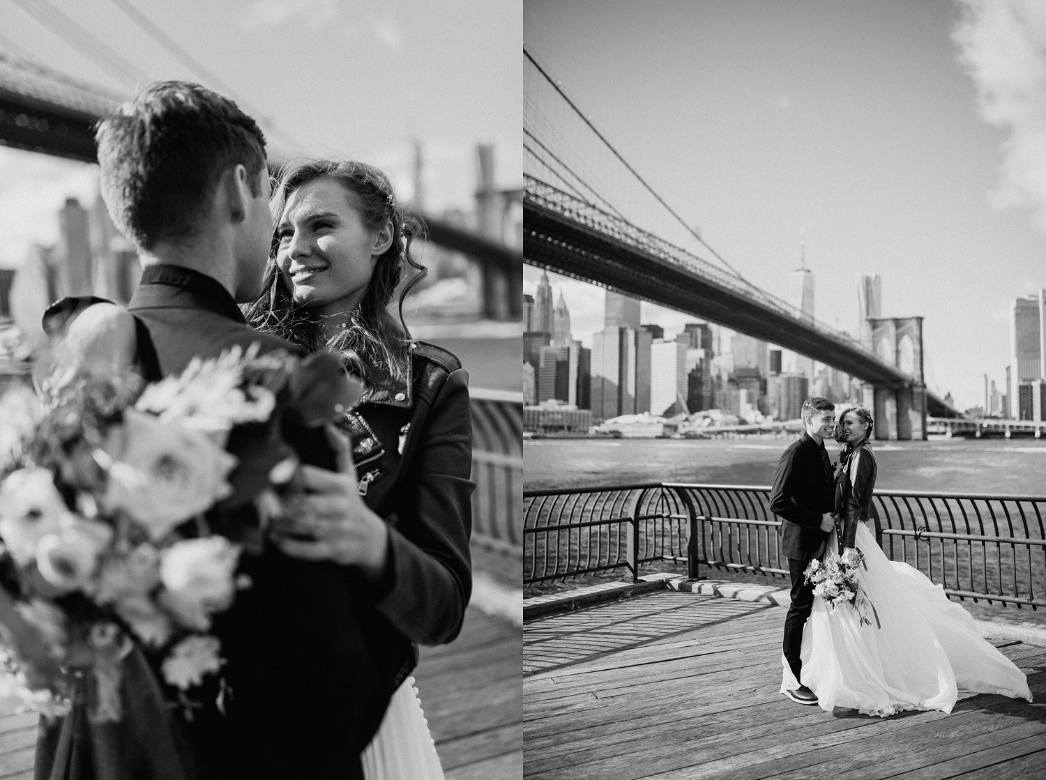 Dumbo Rooftop Brooklyn Elopement - Anais Possamai Photography
